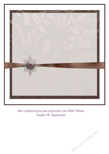 Bronze Scroll decorative Insert 8x8inch - CUP892120_443 | Craftsuprint