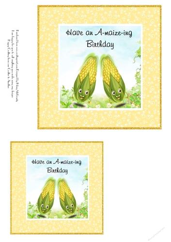 Humourous Corn Card - CUP1188731_118824 | Craftsuprint