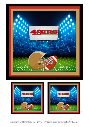 NFL Topper - San Francisco 49ers #2 - CUP1194863_118824 | Craftsuprint