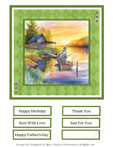 Fisherman #2 Quick Card - CUP1214454_118824 | Craftsuprint