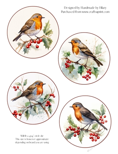 Robin Toppers - CUP1230188_118824 | Craftsuprint