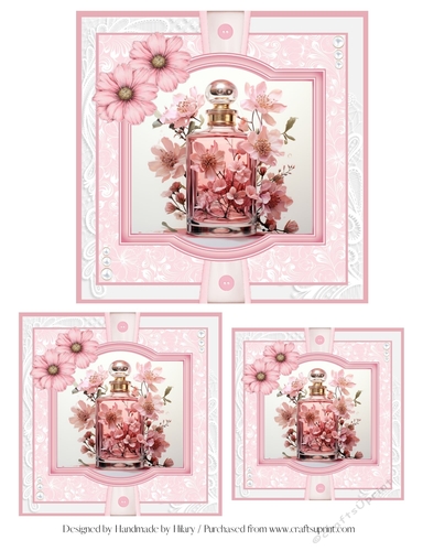 Pink Perfume Toppers #5 - CUP1230487_118824 | Craftsuprint