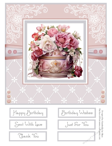 Exquisite Hatboxes 8x8 Quick Card - Design 1 - CUP1259726_118824 ...