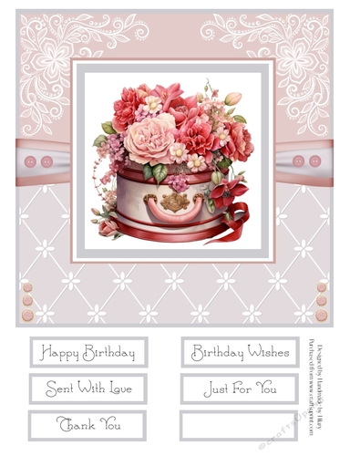 Exquisite Hatboxes 8x8 Quick Card - Design 4 - CUP1259729_118824 ...