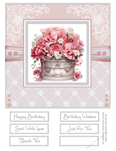 Exquisite Hatboxes 8x8 Quick Card - Design 5 - CUP1259730_118824 ...