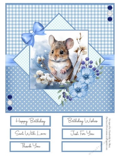 Winter Wildlife 8x8 Quick Card Design 3 - CUP1259988_118824 | Craftsuprint