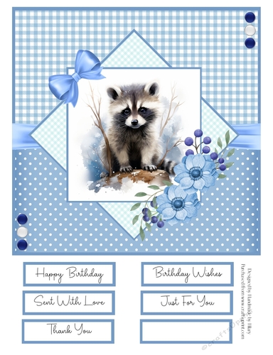 Winter Wildlife 8x8 Quick Card Design 6 - CUP1259991_118824 | Craftsuprint