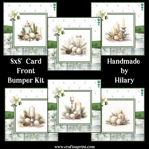 Elegant Christmas Decorations- 8x8 Card Fronts Bumper Kit - CUP1262710 ...