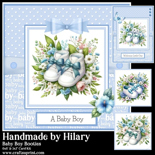 Baby Boy Booties - CUP1313396_118824 | Craftsuprint