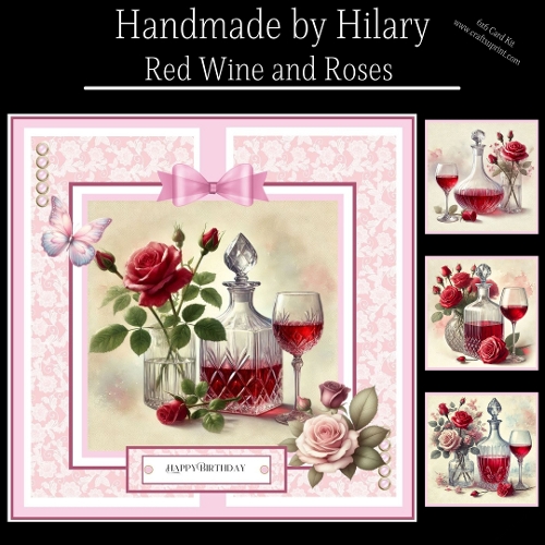 Red Wine and Roses - CUP1358737_118824 | Craftsuprint