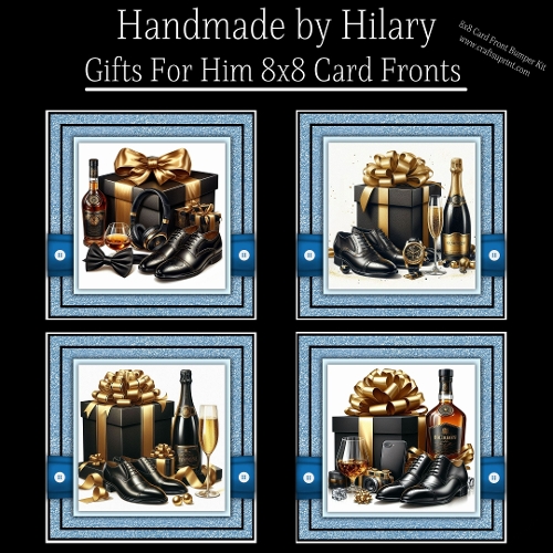 Gifts For Him 8x8 Card Front Bumper Kit - CUP1365707_118824 | Craftsuprint