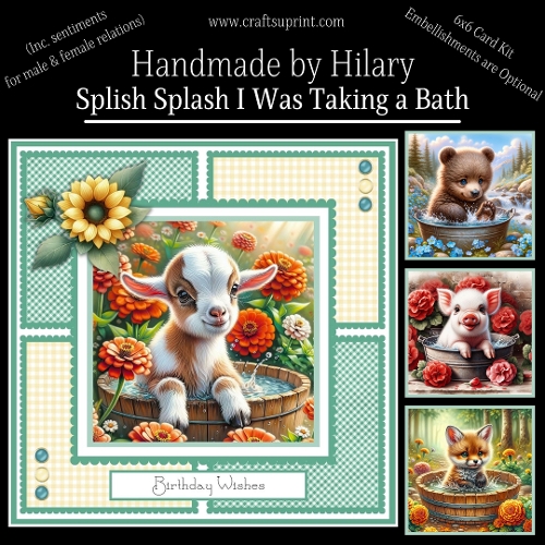 Splish Splash I was Taking a Bath - CUP1373013_118824 | Craftsuprint