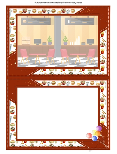 Fast Food Hall Insert - CUP1155541_819 | Craftsuprint