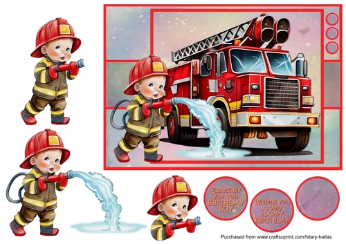 Mini Firefighter - CUP1249202_819 | Craftsuprint