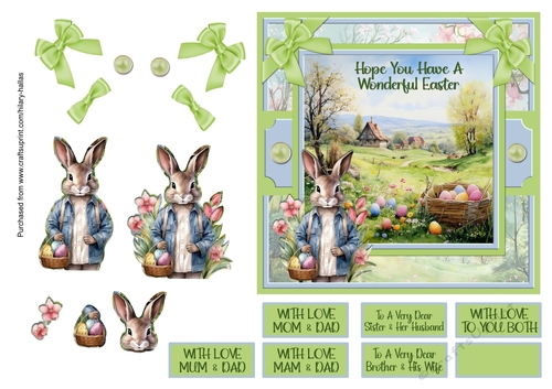 Easter Bunny Delivery - CUP1290564_819 | Craftsuprint