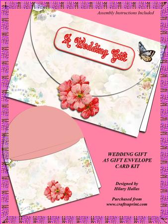 Wedding Gift A5 Gift Envelope Card Kit - CUP209158_819 | Craftsuprint