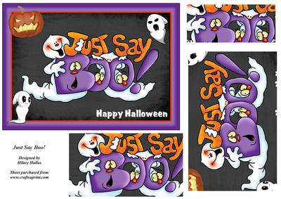 Just Say Boo! - CUP262991_819 | Craftsuprint