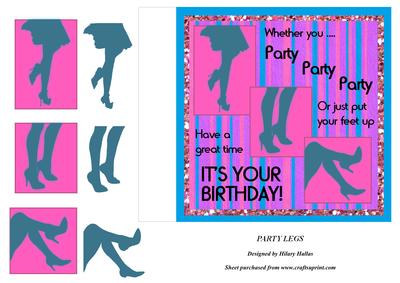 Party Legs - CUP288700_819 | Craftsuprint