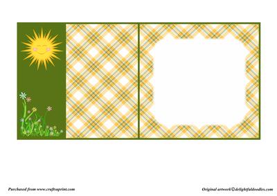 Sunshine & Checks Insert - CUP518159_819 | Craftsuprint