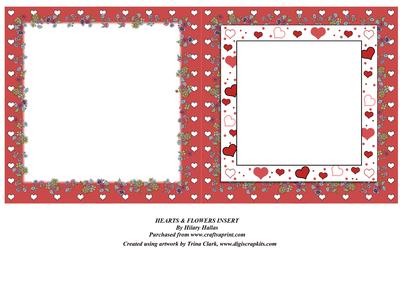 Hearts & Flowers Insert - CUP598039_819 | Craftsuprint