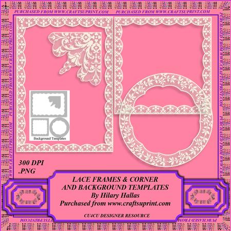 Lace Frames & Corner and Background Templates - CUP598727_819 ...