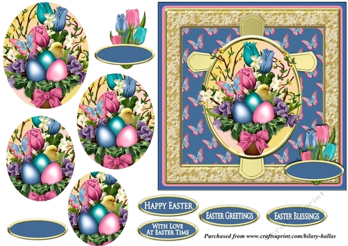 Easter Basket & Cross - CUP865254_819 | Craftsuprint