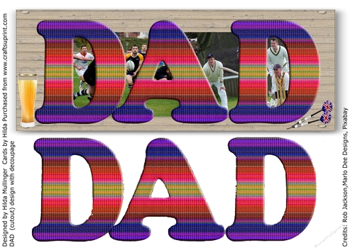 DAD (cutout) - CUP1026917_10778 | Craftsuprint