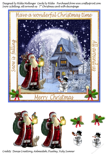 SNOW IS FALLING , ALL AROUND US - CUP1064489_10778 | Craftsuprint