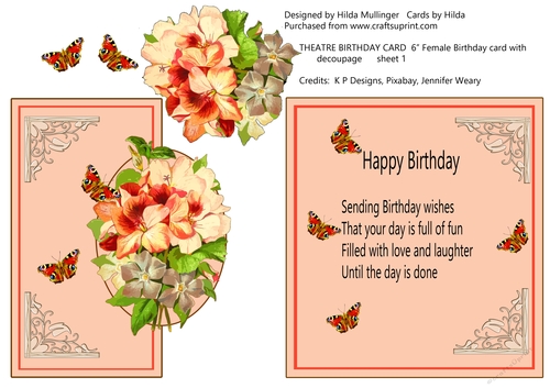 THEATRE BIRTHDAY CARD - CUP1174702_10778 | Craftsuprint