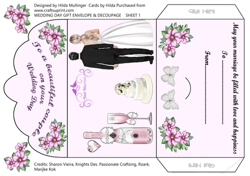 WEDDING DAY GIFT ENVELOPE - CUP1181324_10778 | Craftsuprint
