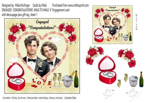 ENGAGED CONGRATULATIONS MALE TO MALE - CUP1230694_10778 | Craftsuprint