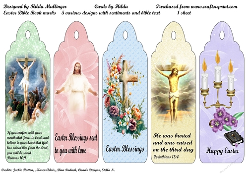 EASTER BIBLE BOOK MARKS - CUP1286976_10778 | Craftsuprint