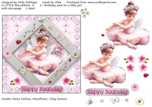 A LITTLE BALLERINA 3 - CUP1312460_10778 | Craftsuprint