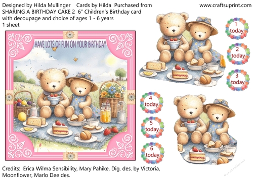 SHARING A BIRTHDAY CAKE 2 - CUP1334845_10778 | Craftsuprint