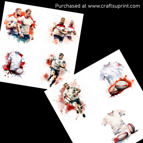 Rugby sport bundle 1 COASTERS - CUP1215588_123648 | Craftsuprint