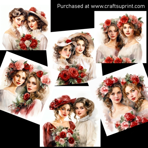Beautiful ladies 1 - CUP1223852_123648 | Craftsuprint