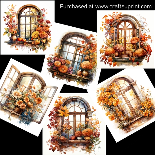 Autumn window 1 - CUP1231155_123648 | Craftsuprint