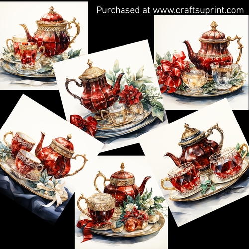 Diamond tea set - CUP1238980_123648 | Craftsuprint