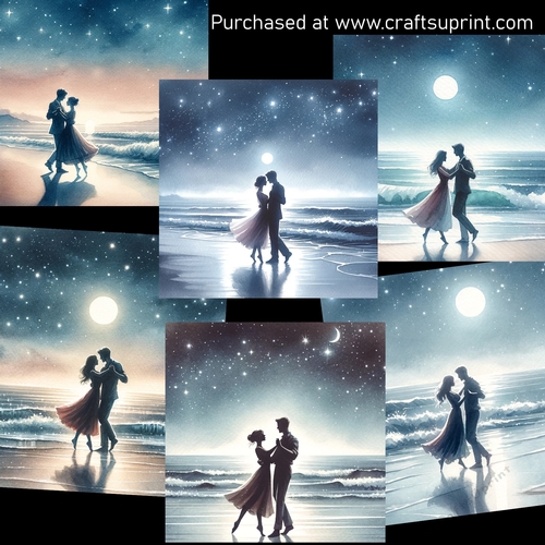 Dancing in the moonlight CARD FRONTS - CUP1278790_123648 | Craftsuprint