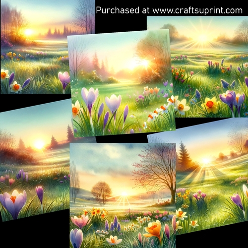 Spring morning light CARD FRONTS - CUP1285006_123648 | Craftsuprint