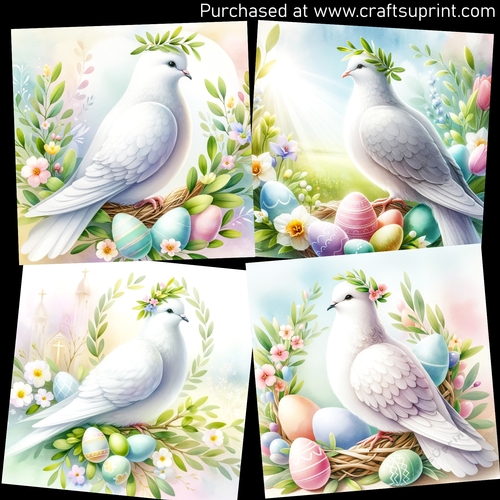 Easter dove - CUP1292838_123648 | Craftsuprint