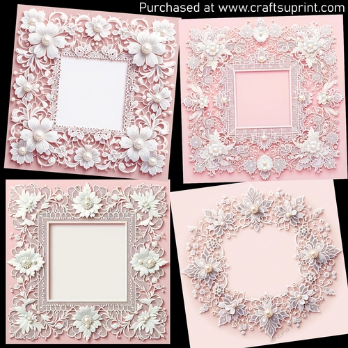 Delicate lace frames 4 REQUESTED - CUP1293250_123648 | Craftsuprint