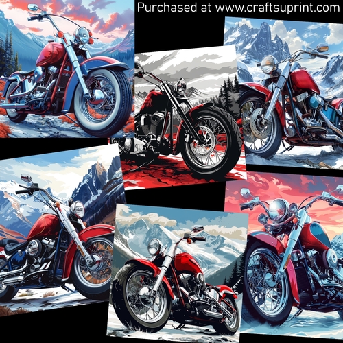 Red devil bike CARD FRONTS - CUP1306427_123648 | Craftsuprint