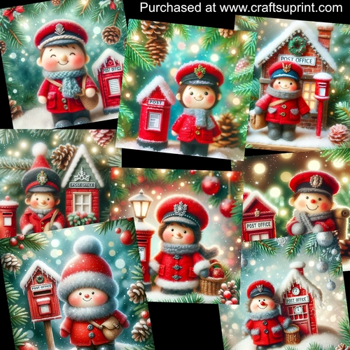 Merry Christmas Mister Postman 1 - CUP1351765_123648 | Craftsuprint