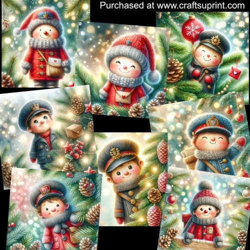 Merry Christmas Mister Postman 2 - CUP1351766_123648 | Craftsuprint