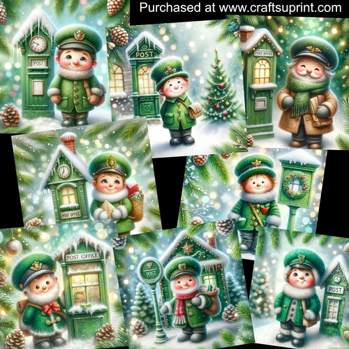 Merry Christmas Mister Postman 3 - CUP1351767_123648 | Craftsuprint