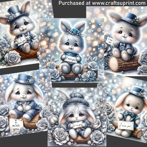 I miss you bunny - CUP1356746_123648 | Craftsuprint