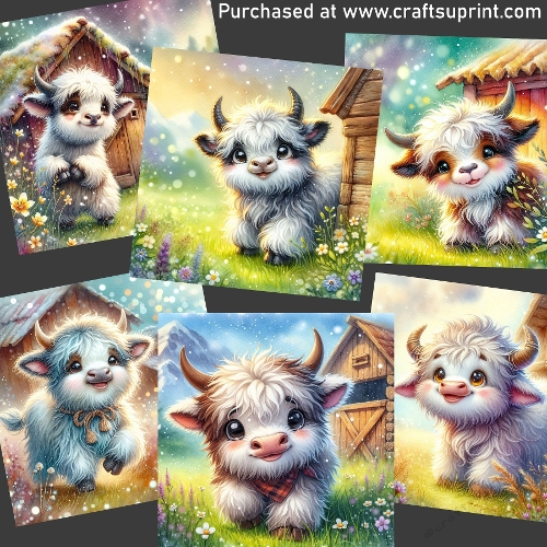 A curious yak named Jacob CARD FRONTS - CUP1358464_123648 | Craftsuprint