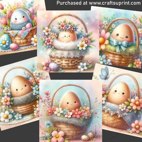 Adorable easter egg CARD FRONTS - CUP1359521_123648 | Craftsuprint