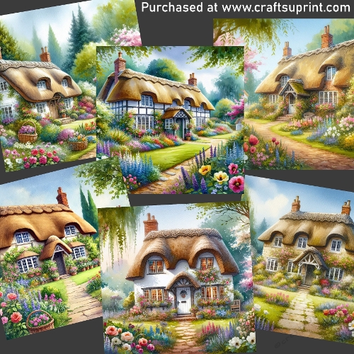 Spring cozy cottage - CUP1359976_123648 | Craftsuprint